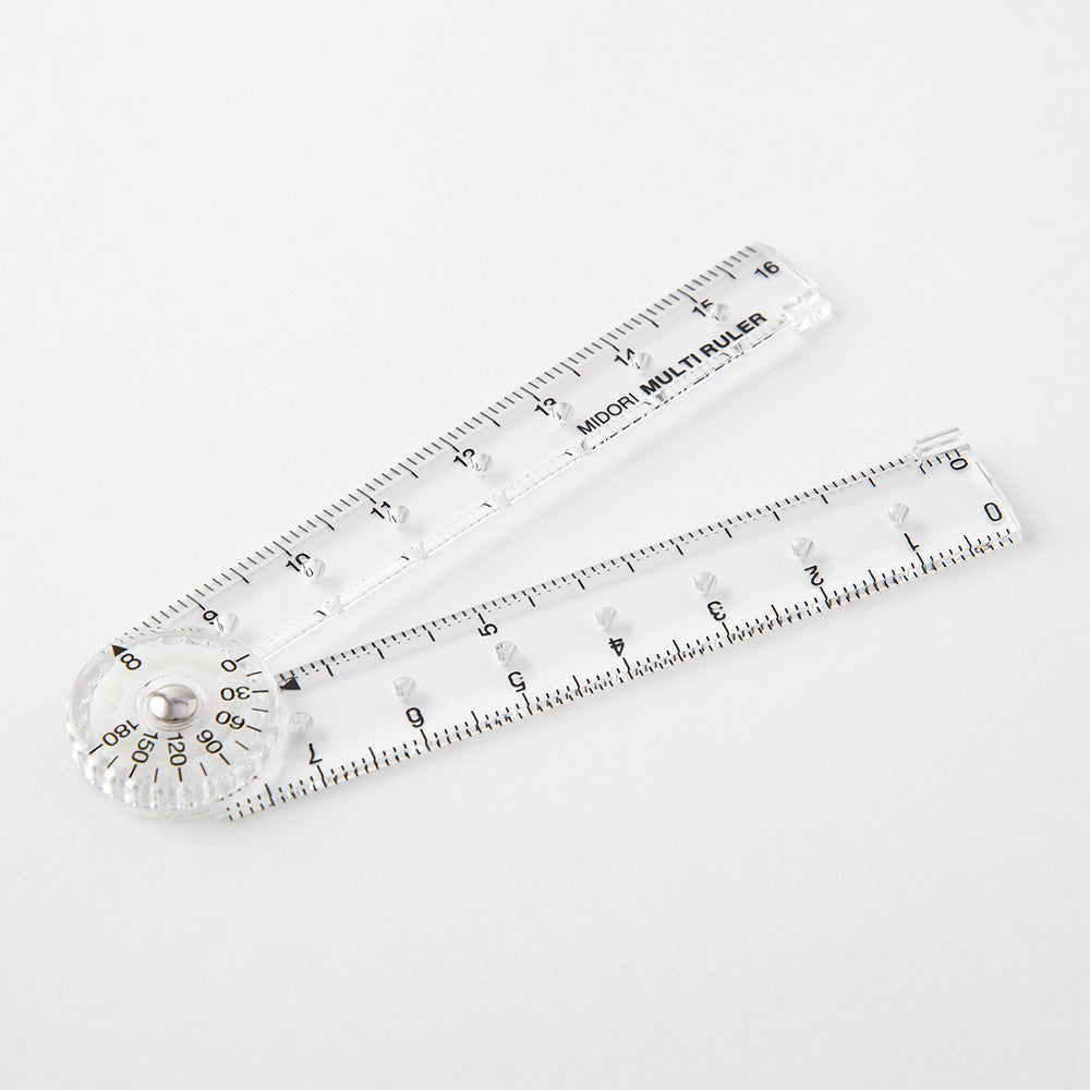 Midori Multi Ruler (16cm) Clear A – Paper planning and more