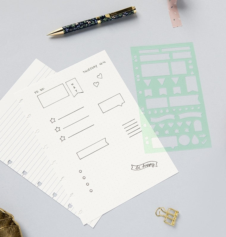 Planning Stencil – Paper planning and more