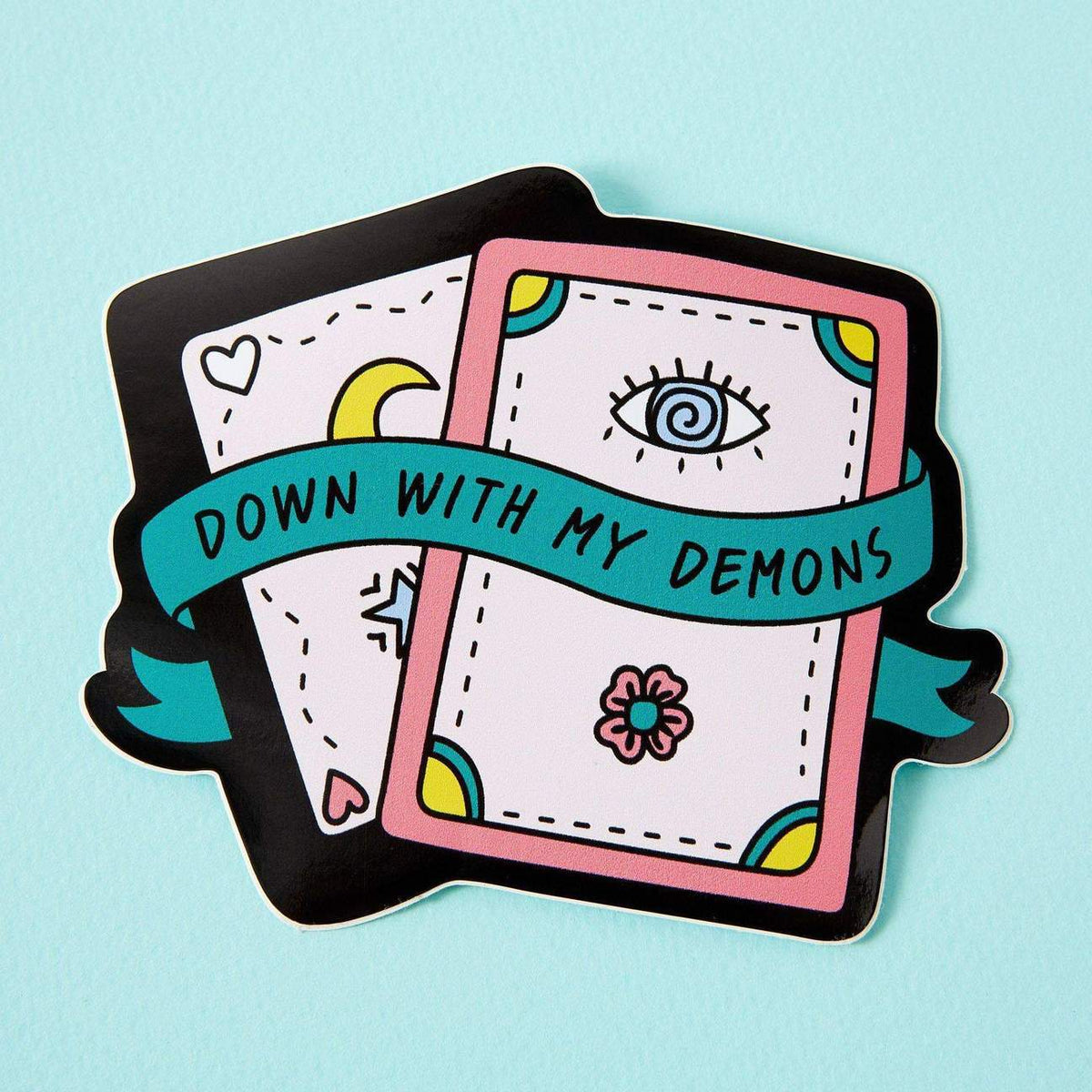 Down With My Demons Laptop Sticker – Paper planning and more
