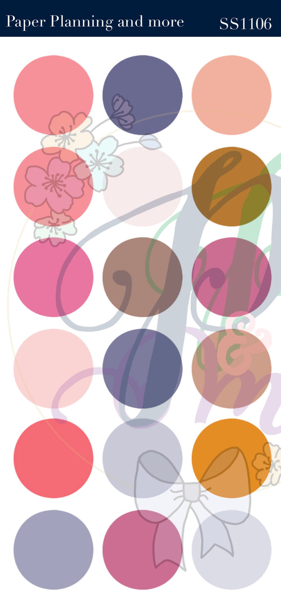 Dot 3 Sticker Sheet – Paper planning and more