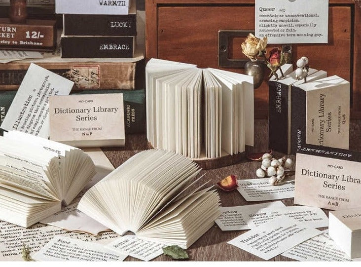 Mini Dictionary Library Series Memopad – Paper planning and more