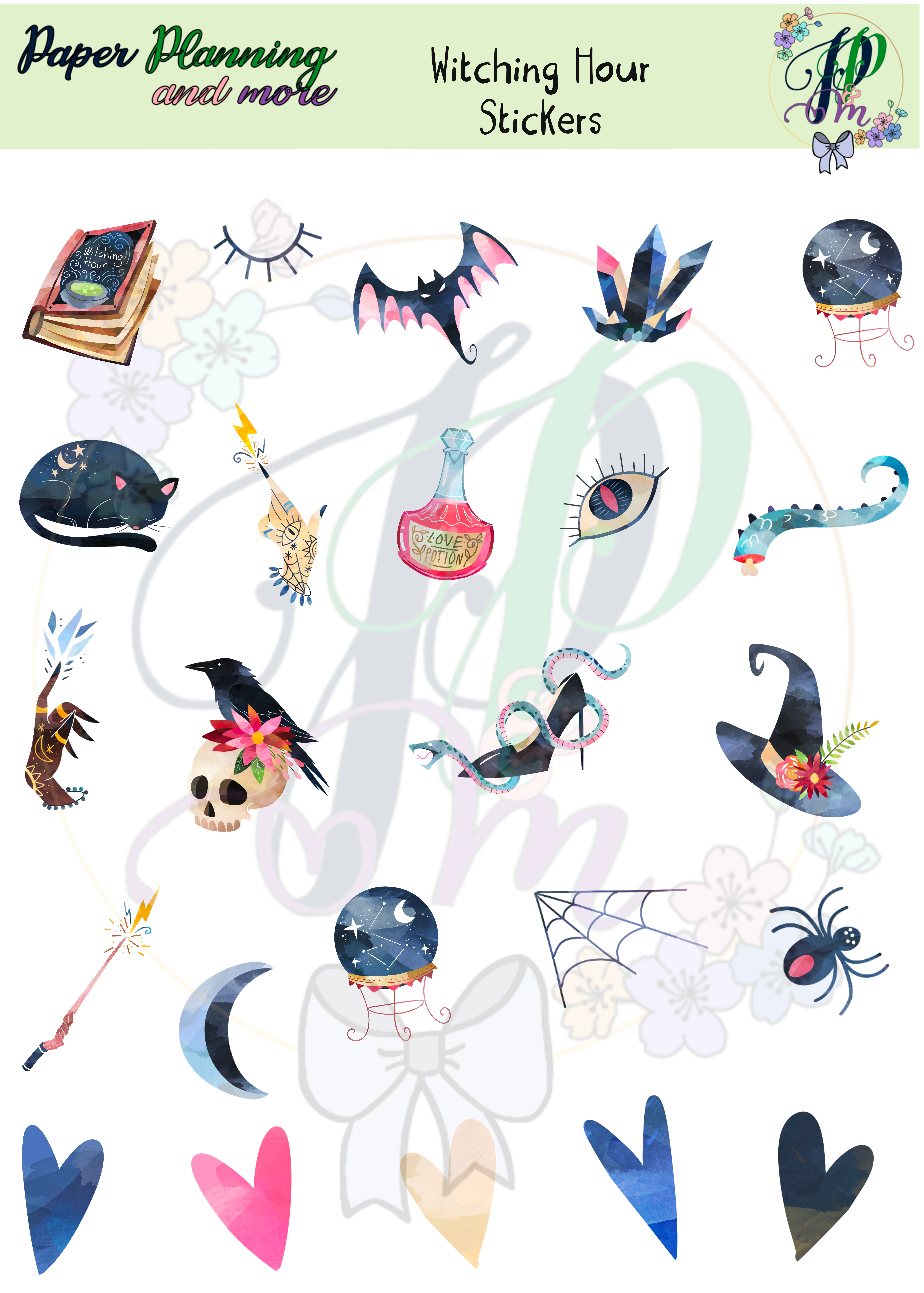 Witching Hour Sticker Sheet – Paper planning and more