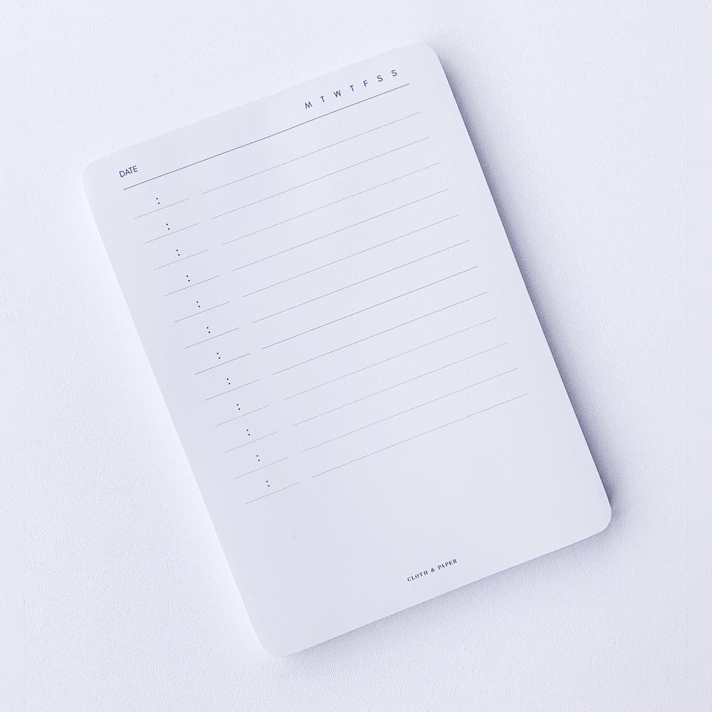 SMALL SCHEDULE NOTEPAD – Paper planning and more